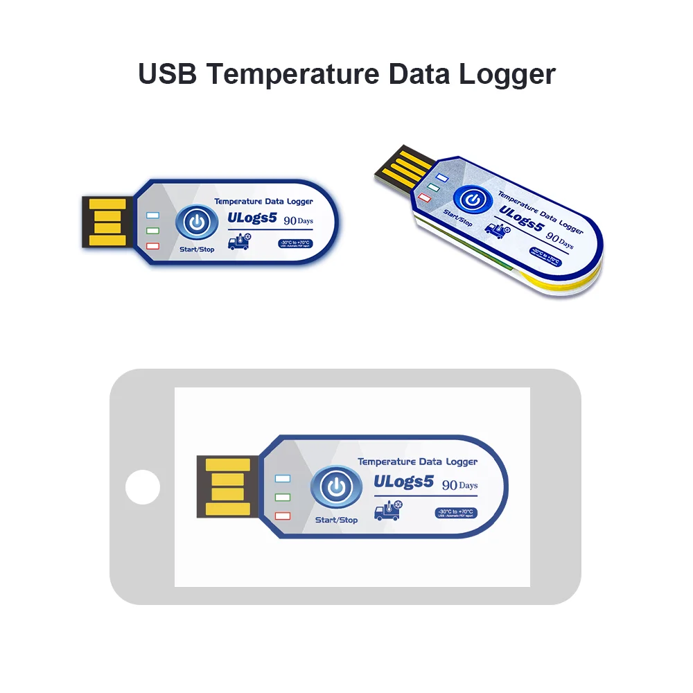 30000 Recordings Disposable Usb Data Logger Temperature And Humidity Datalogger For Fruit And ...