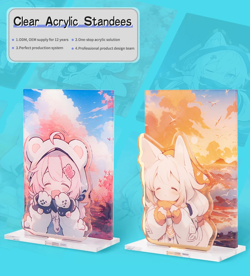 Clear Acrylic Standee Anime Cartoon Figure Premium Plastic Custom ...