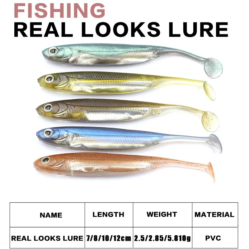 Jiemi Oem New Style 11.2g 12.4cm Bass Fishing Lures Swimbait Soft ...