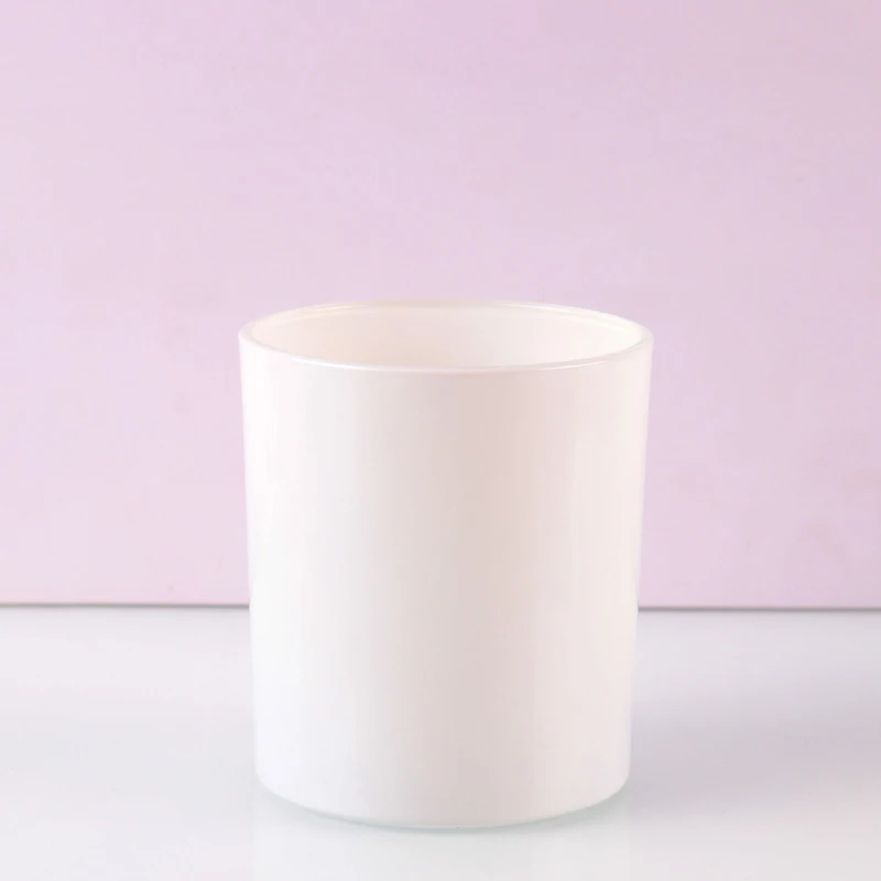 Luxury Wide Pantone Pink Empty Glass Candle Jars Glass Candle ...