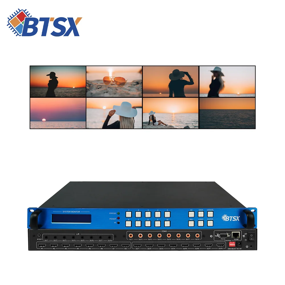 Bitvisus 4K HDMI Matrix Switcher 8x8 HDMI Matrix Switcher| Alibaba.com