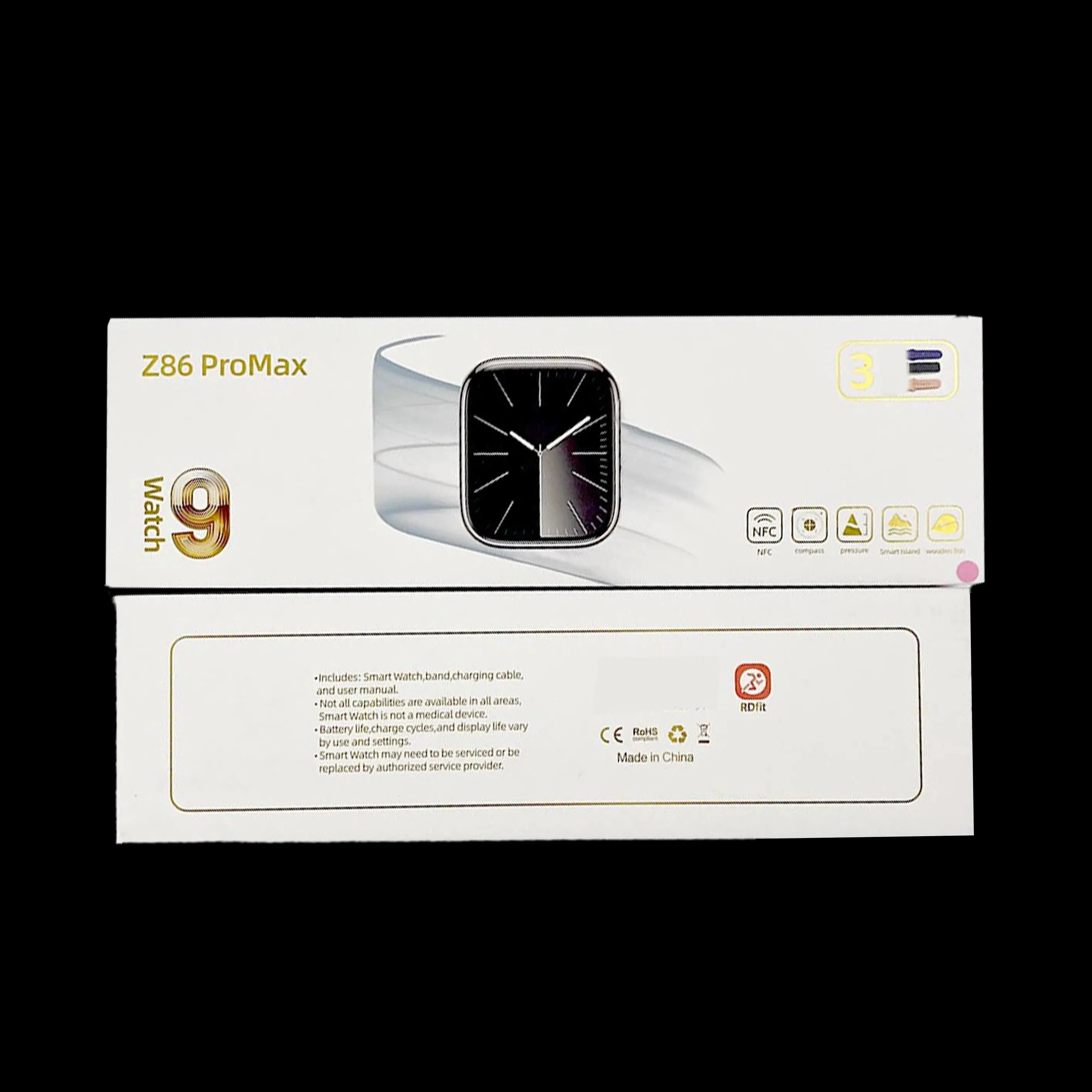 2024 New Z86 Pro Max Smart Watch Series 9 Relojes Android Smart Watch Z86 Promax Compass 2 ...