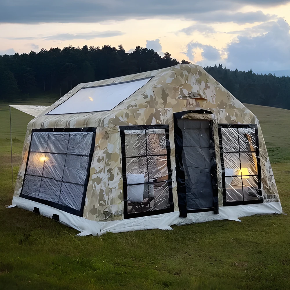 Custom Easy Setup Inflatable Glamping Tent Waterproof Inflatable House ...