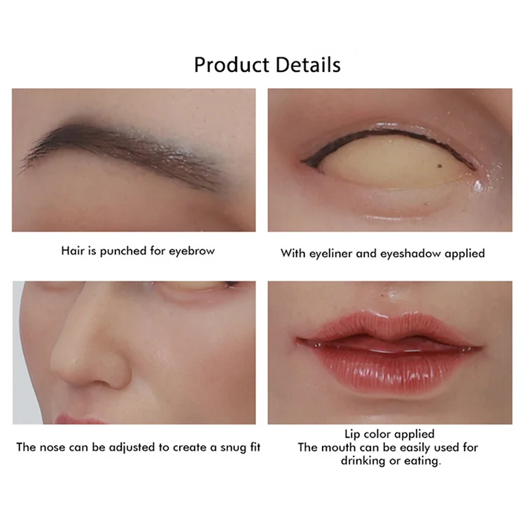 Crossdressing Lifelike Face Ann Realistic Mask Silicone