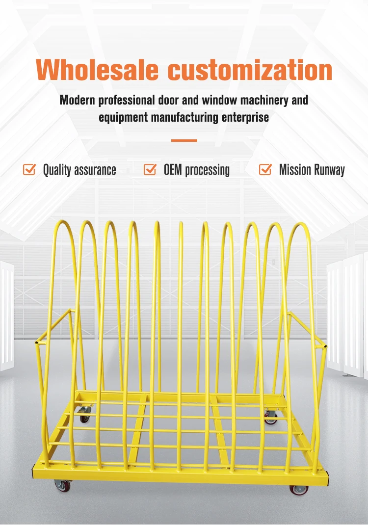 Workshop Turnover Transport Cart - Efficient Door & Window Handling
