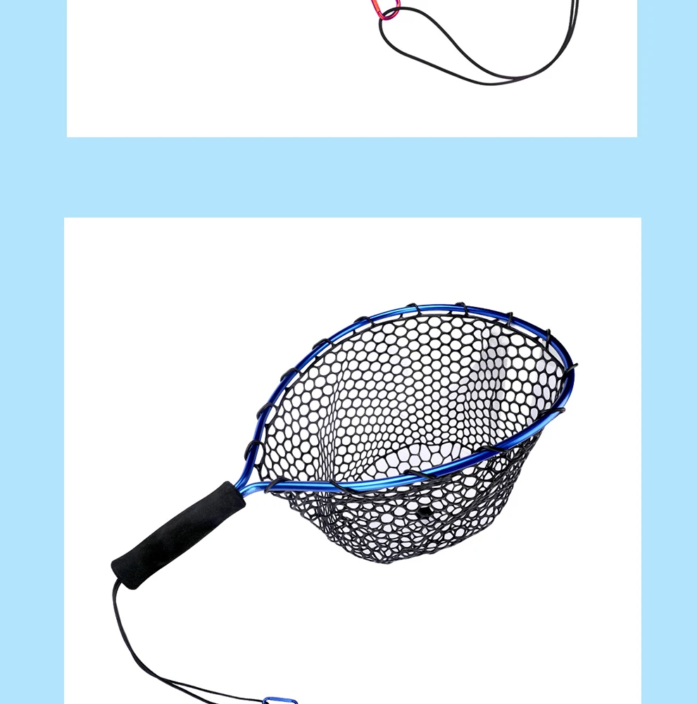Sp001 Fishing Net Aluminum Material 40cm*35cm Short Handle Telescopic ...