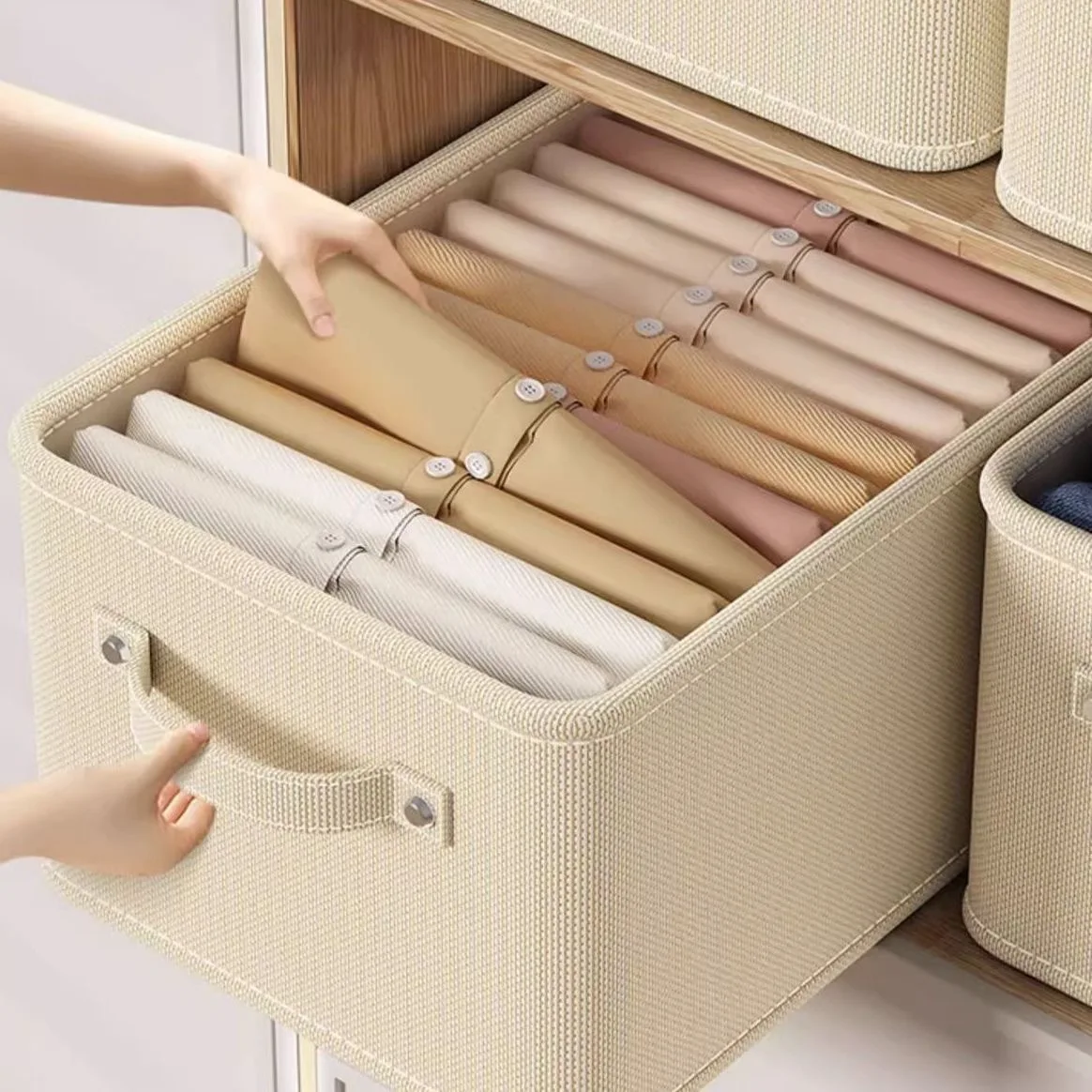 Hot Sale Collapsible Storage Box Foldable Non Woven Storage Cube Bin ...