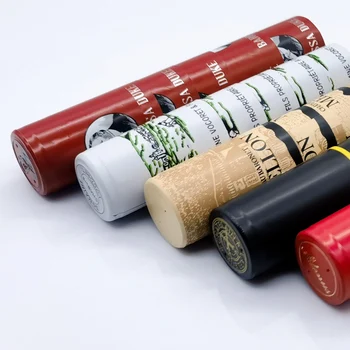 Custom Printed Wine Pvc Capsule With Tear-off Strip 30x60mm Aluminium ...