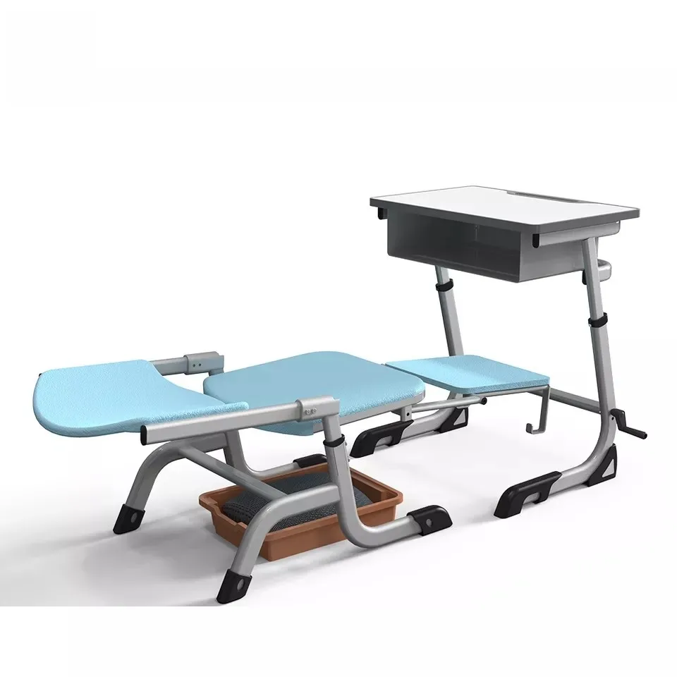 Foldable Storage School Educational Equipment Classroom Desk And Chair ...