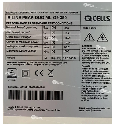 Hanwha Qcells Q Cells Pv Qcell G10 400w Cell 400 410 395 Mono Duo Panel ...