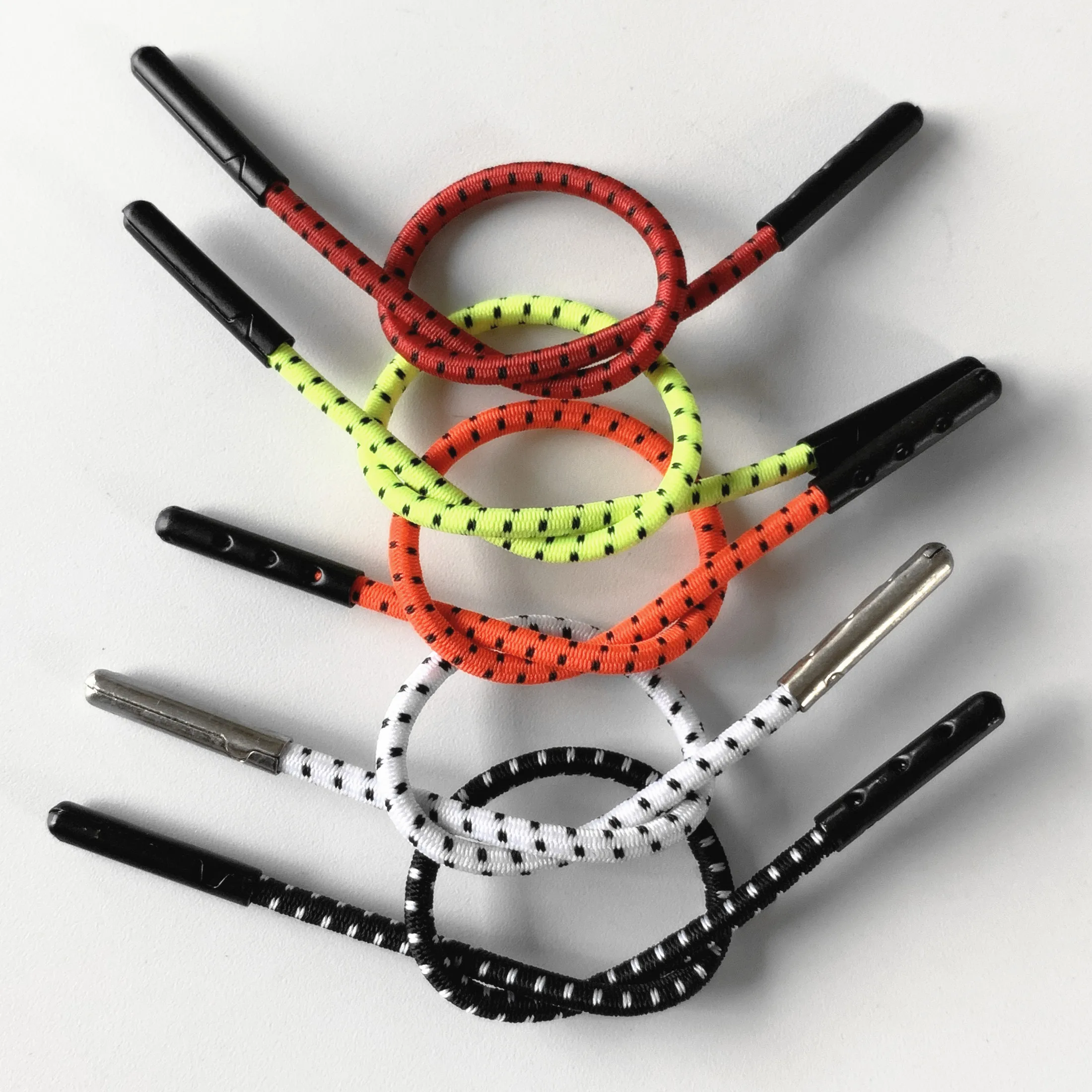 T028# Stretch Spotted Zipper Head Pulls Cord 3# 5# Nylon Waterproof ...