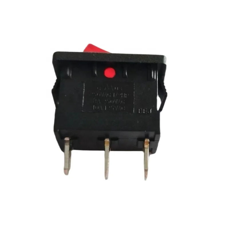Three Pin Nylon Pa66 Material Switch Button Ac Power Both Side Switch ...