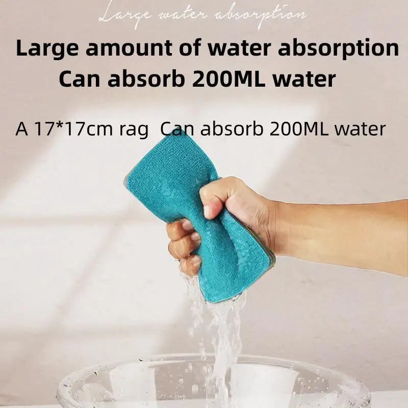 Strongly Absorbent Dish Cleaning Cloths Bath Foam Scrub Kitchen Wipes ...