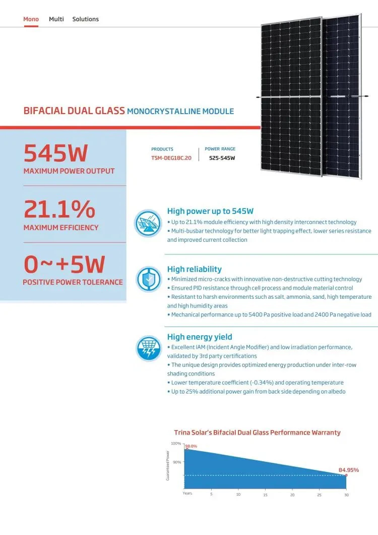 High Quality Trina Solar Tsm-540deg18c.20 Photovoltaic Module 545w ...