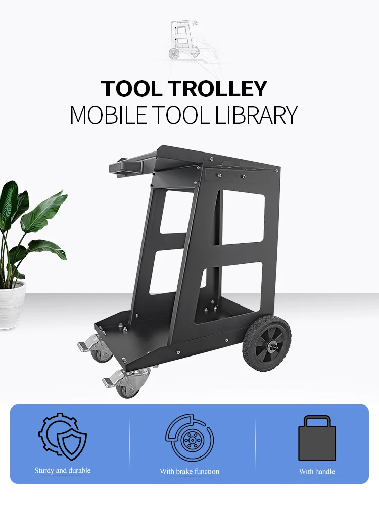 Ds6 Trolley Wheels Car Beauty Workshop Garage Rolling Cart Auto Repair ...