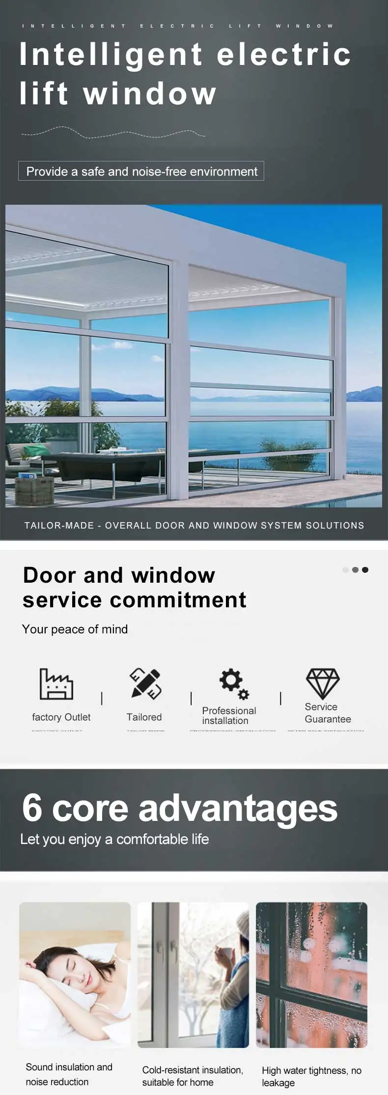 Vertical Hinge Window - Automatic Balcony Guillotine Slide