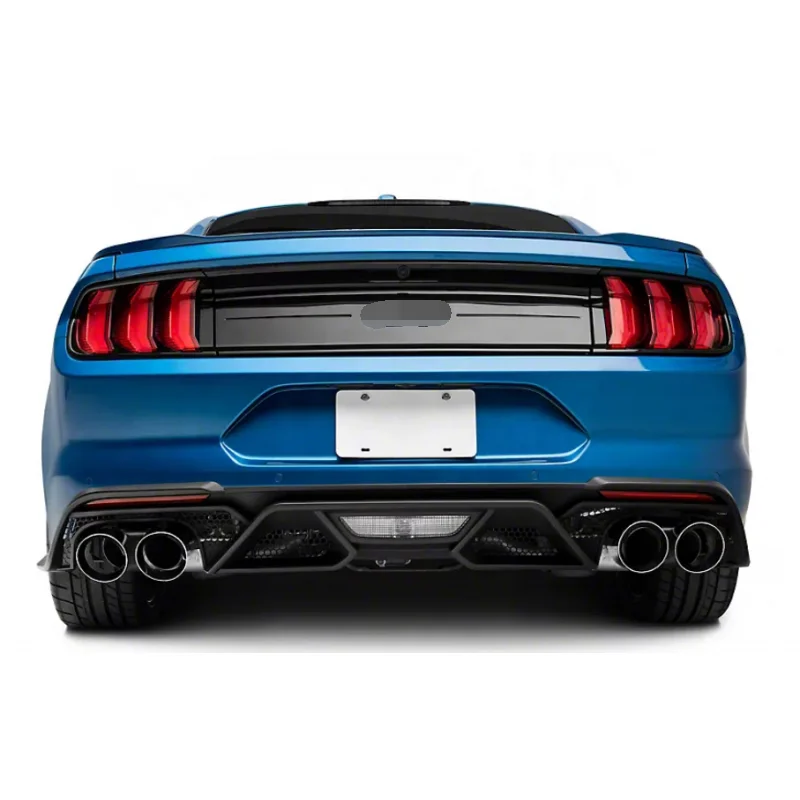 For 2015-2017 Ford Mustang Gt500 Rear Bumper Rear Diffuser With Exhaust ...