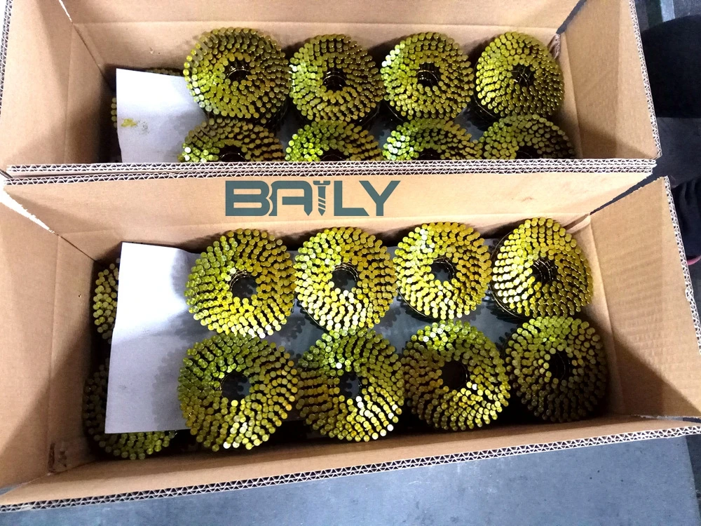 Wire Welded Pallet Collated Coil Nails For Pneumatic Gun Cn50 Cn55 Cn57 ...