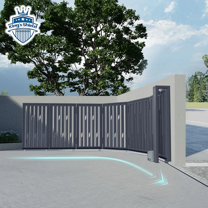 KS METAL ART - Elegant Aluminum Curved Sliding Gate