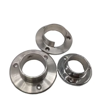 Stainless Steel Wall Flange Tube Connector 304 Material Handrail ...