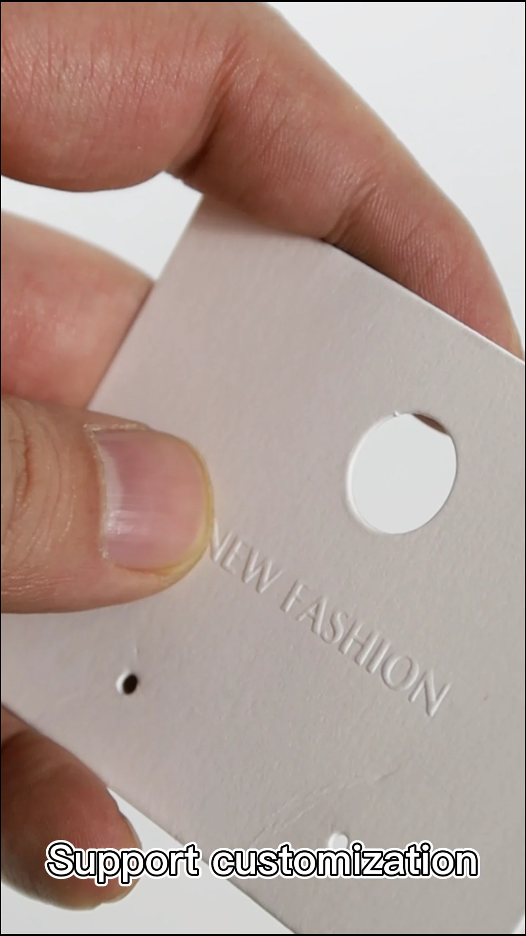 Custom Logo Nail Card Embossing Nail Display Cards 400 Gsm Art Paper ...