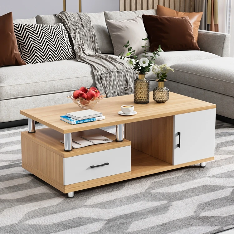 Ekintop Living Room Furniture Tv Stand Modern With Coffee Table Set ...