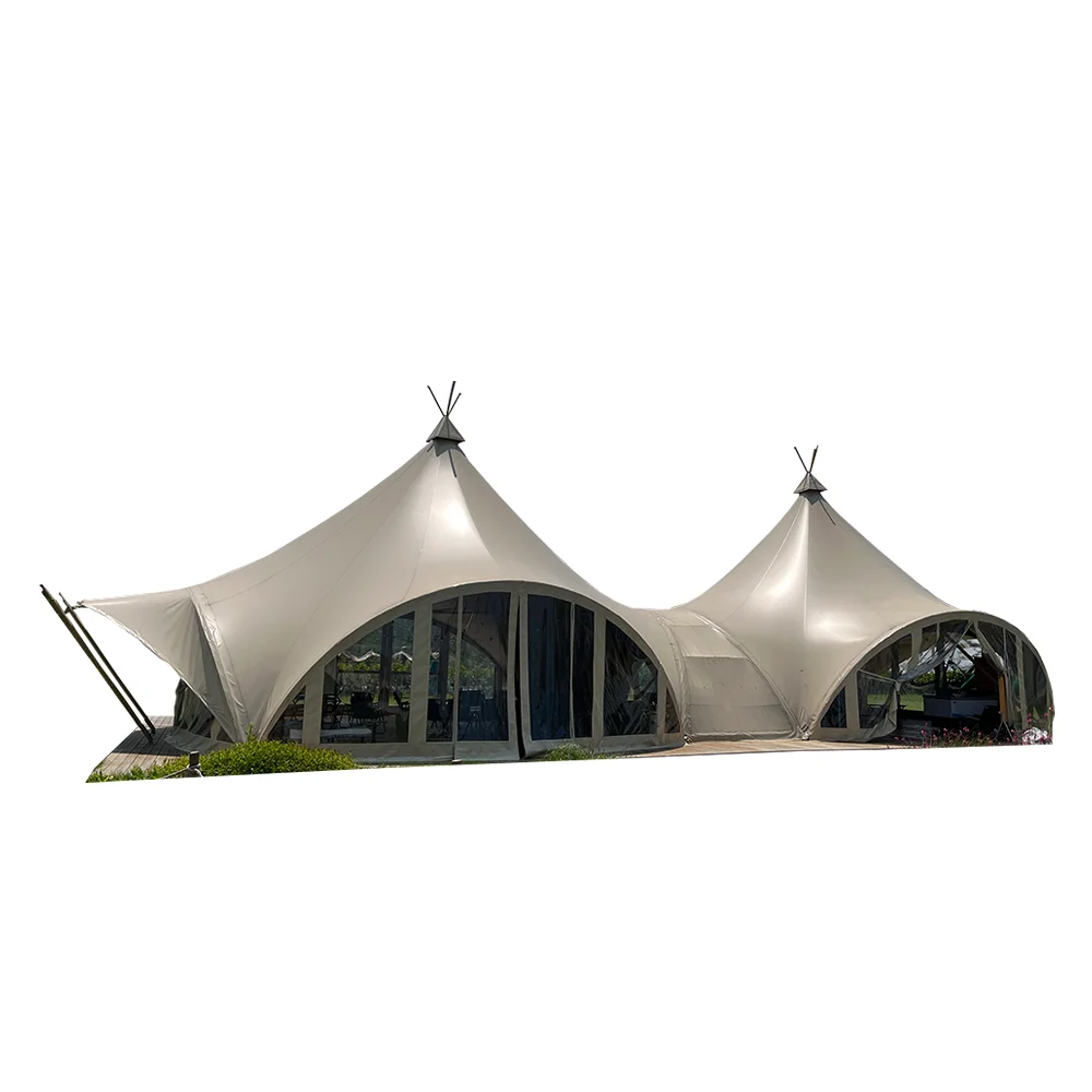 Membrane Tensile Structure Resort Tent For Outdoor Glamping Hotel ...