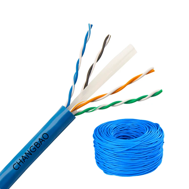 Changbao 305m 4 Pair 23AWG UTP Solid Bare Copper Ethernet Cat6 Cable