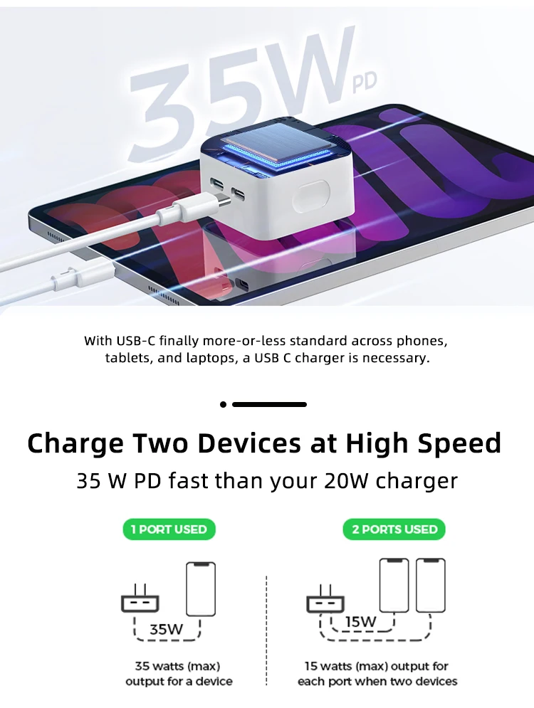 Chinese Manufacturer 35w Cell Phone Usb Charger 30w 40w Usb C Pd Fast ...