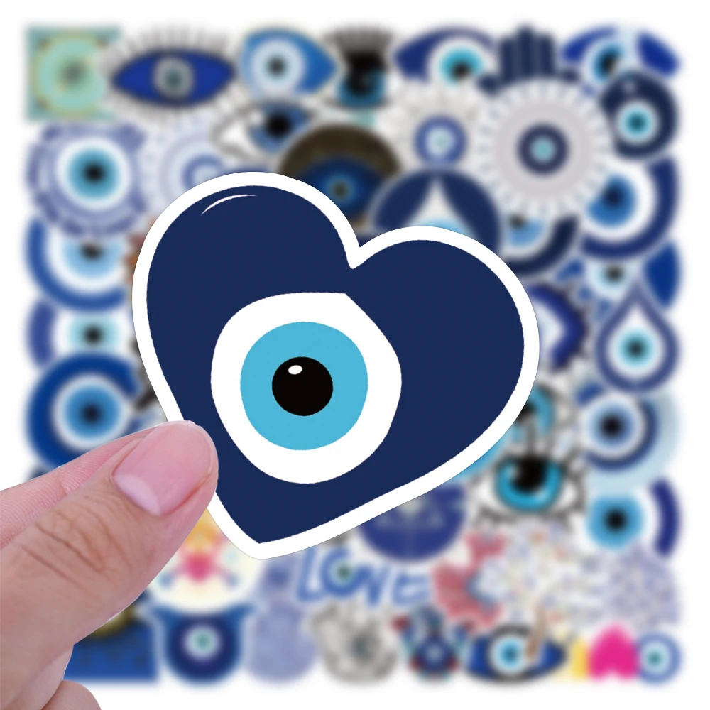 Aesthetic Evil Eye Stickers - High Welcomed 50pcs Pack