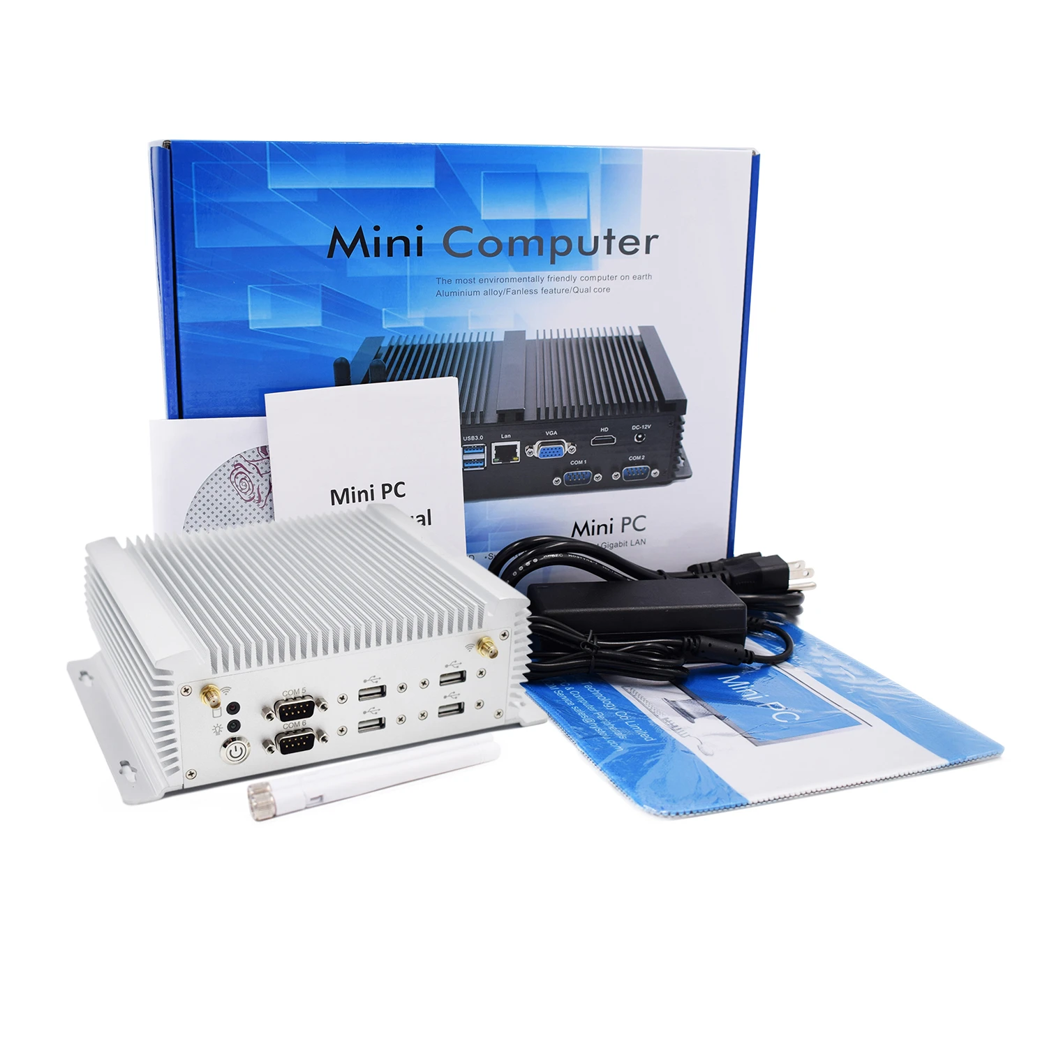 Small Tower Computer All In One Pc Gaming Desktop I5 8250u Fanless Mini ...