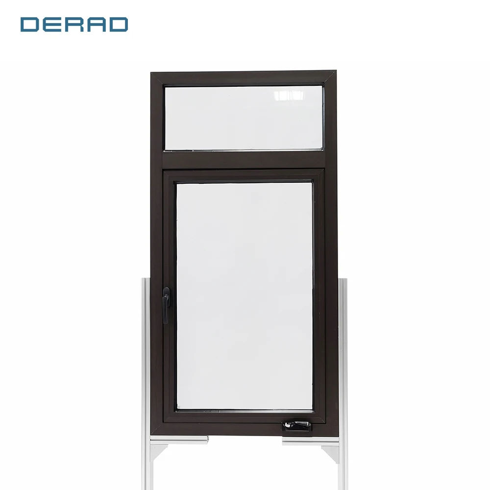 Manual Chain Control Aluminum Glass Casement Window Customized With Low ...