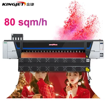 Kingjet 1.9m 2.5m 3.2m Eco Solvent Printer Canvas Flex Large Wide ...