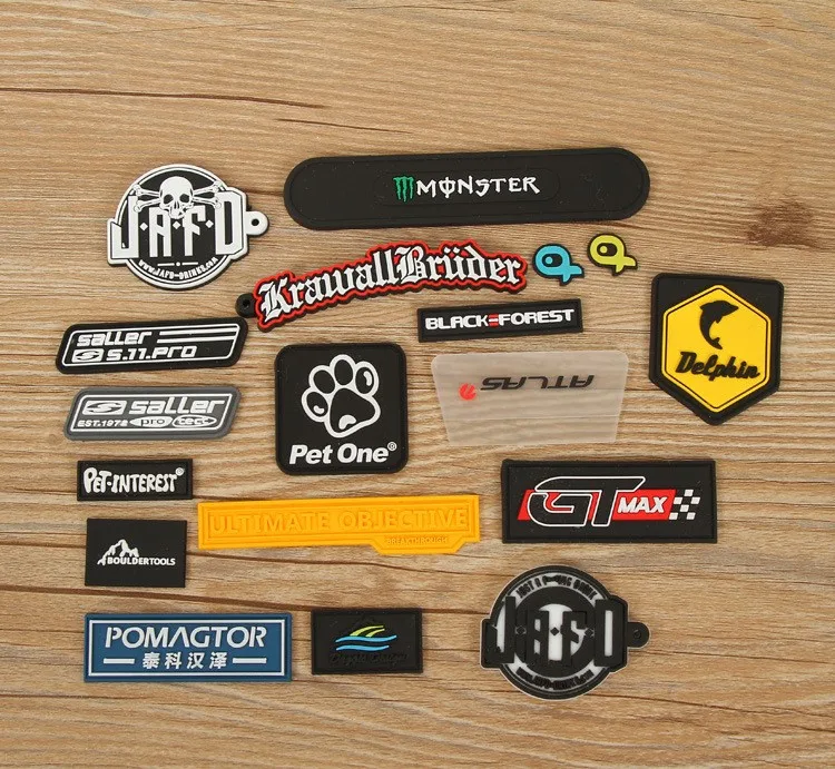 Pvc Patches Custom Customized 3d Silicone Design Garment Label Patch ...