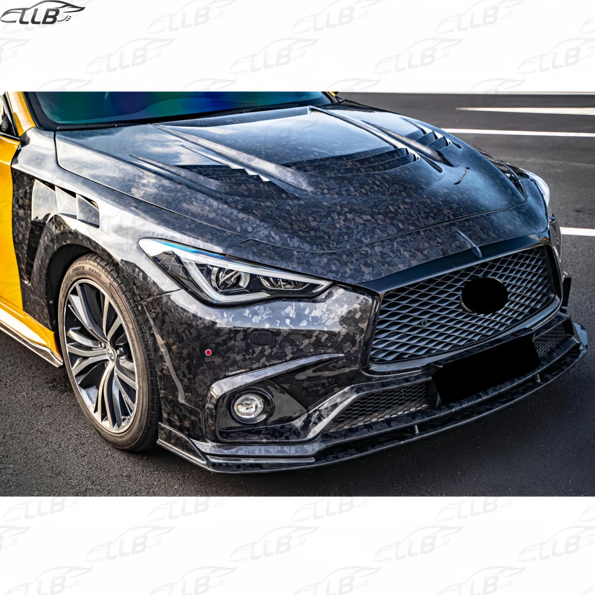Infiniti Q60 Q60S Carbon Fiber Front Bumper - New Body Kit