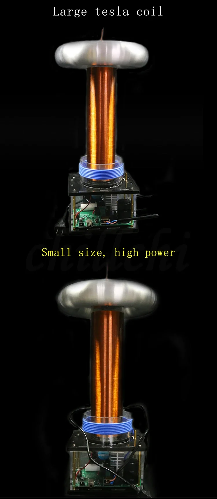 Large Solid State Tesla Coil DIY Kit - High Power Arc Generator