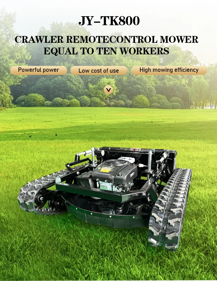 Remote Control All-Terrain Lawn Mower Tandem Zero Robot Mower 24V ...