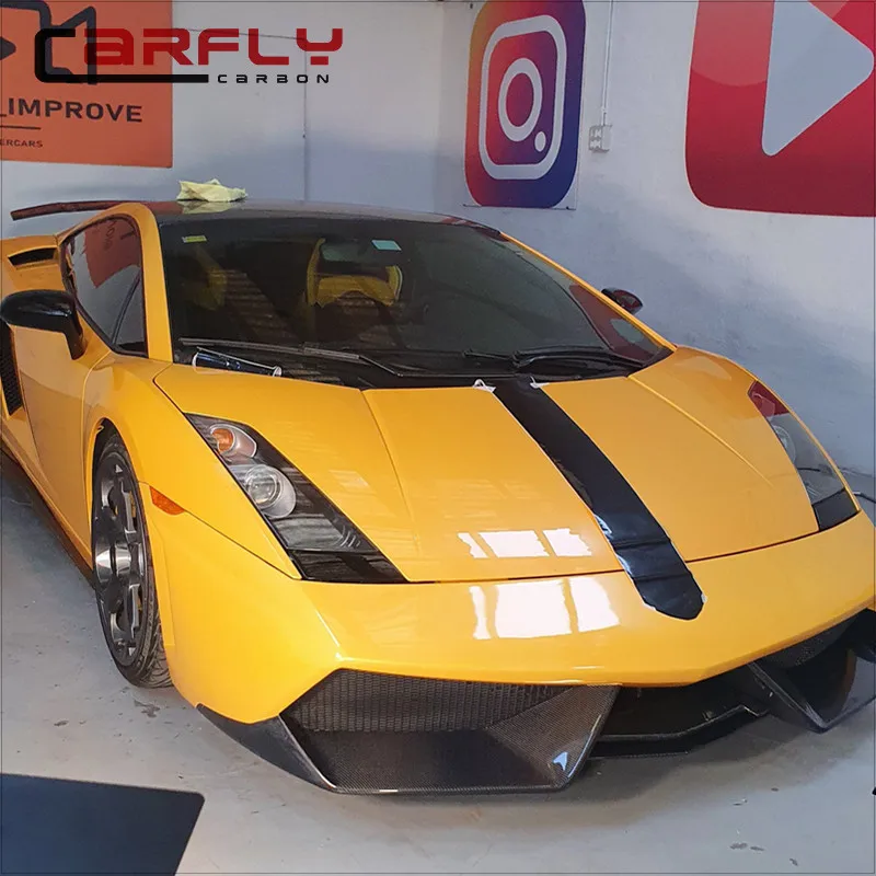 For Lamborghini Gallardo 2004-2007 Upgrade LP570 Style FRP Mixed Carbon ...