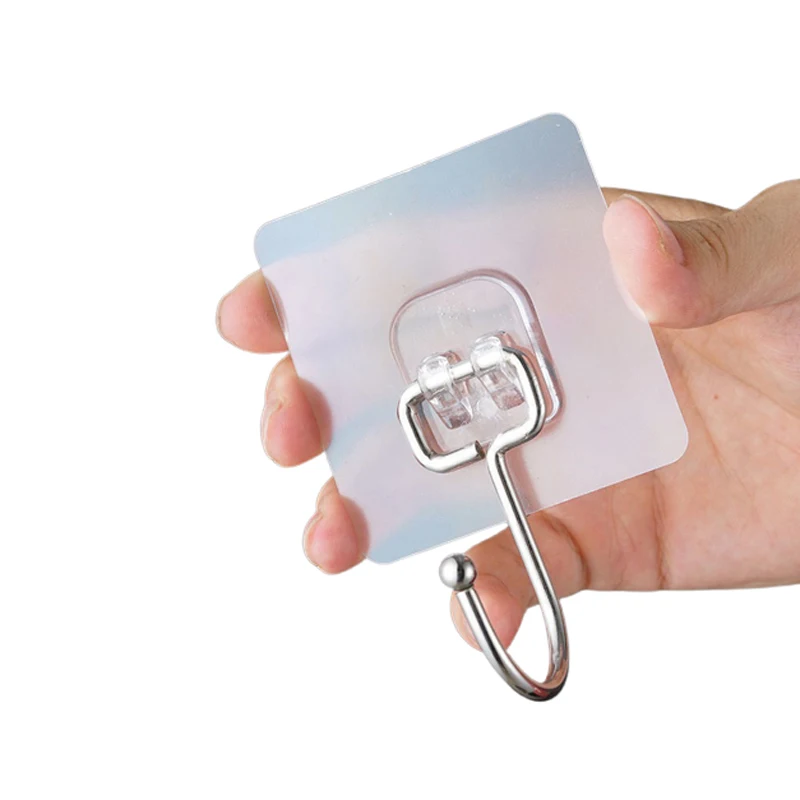 Elegant Heavy-Duty Transparent Plastic Dashboard Hooks Double Self ...