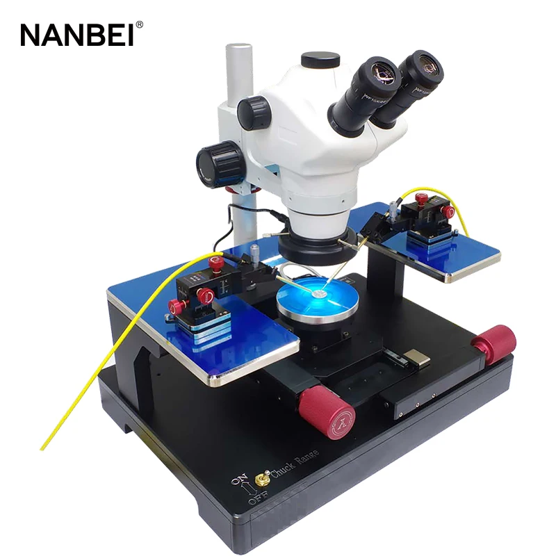 Mini 4 Inch Micropositioner Probe Station with Stereo Microscope