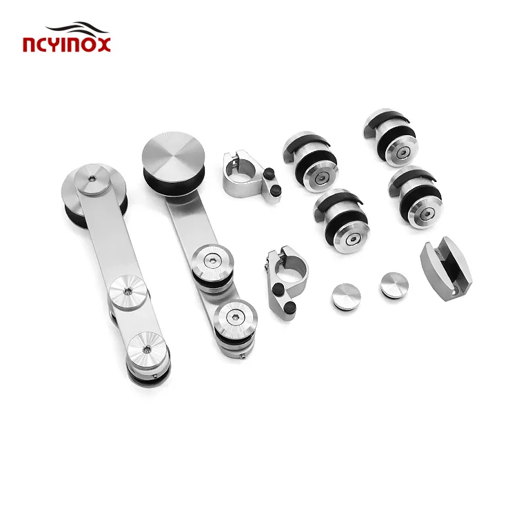 Sliding Door System Glass Sliding Door Hardware Square Pipe Bathroom ...