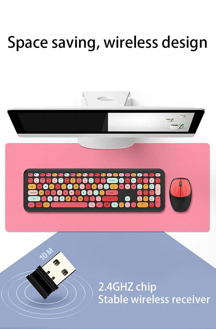 Multifunctional Keyboard Mouse Combines Beautiful Colors And High ...