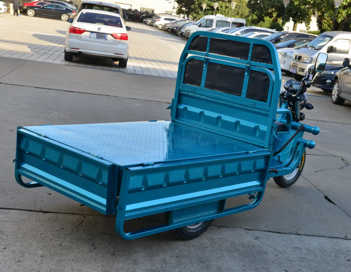 3-wheel Electric Dumper Tricycle For Adults 60v/1500w Cargo Tricycles ...