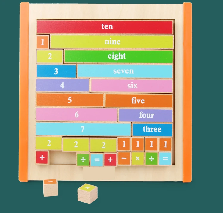 Wooden Building Blocks Counting Bars Game Board| Alibaba.com