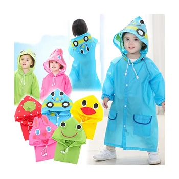 Children Cute Poncho Girls Child Rain Coat Jacket Waterproof Toddler ...