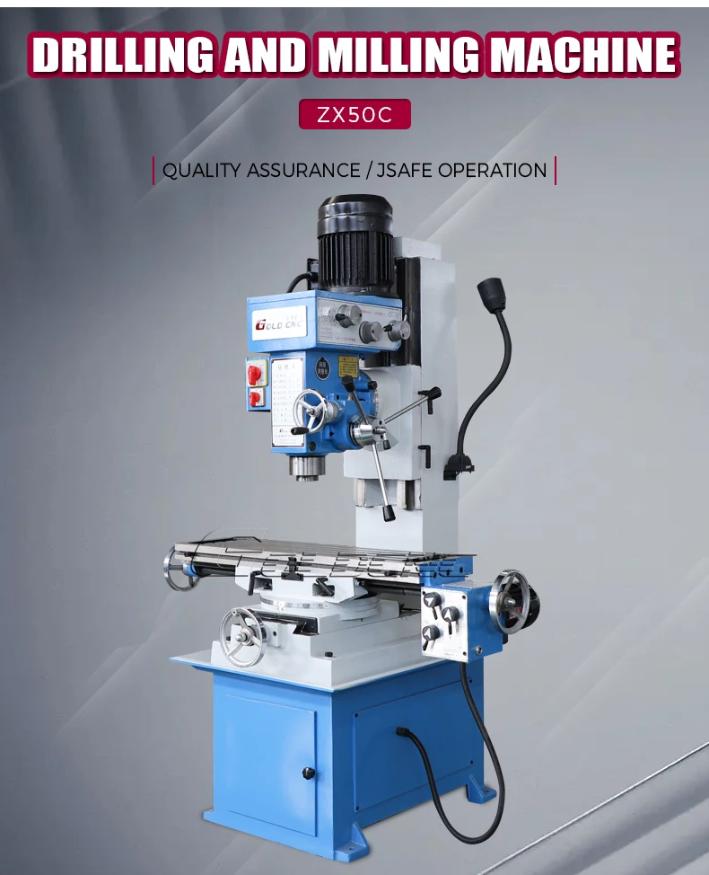 Zx50c Manual Mills Mini Universal Milling Machine Drilling And Milling ...