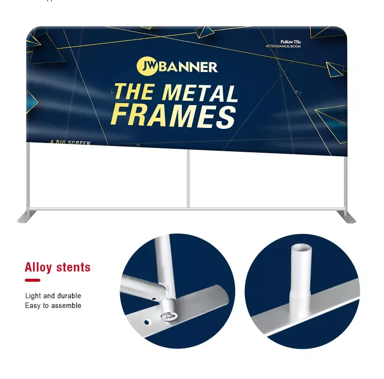 Custom 10x8ft Tension Fabric Display & Backdrop Banner - OEM