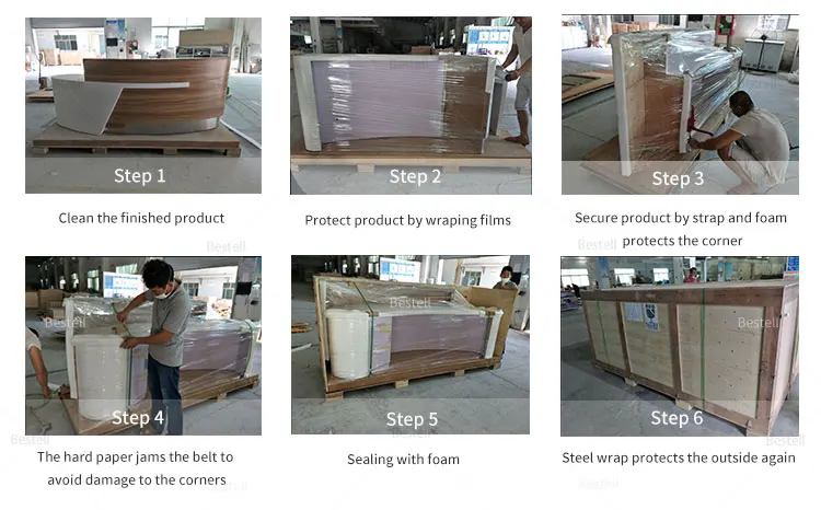 Customized Artificial Stone Broadcast Console Table Modern Tv News ...