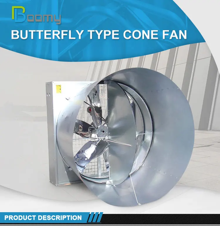 Industrial Chicken House Shutter Cone Extractor Fans