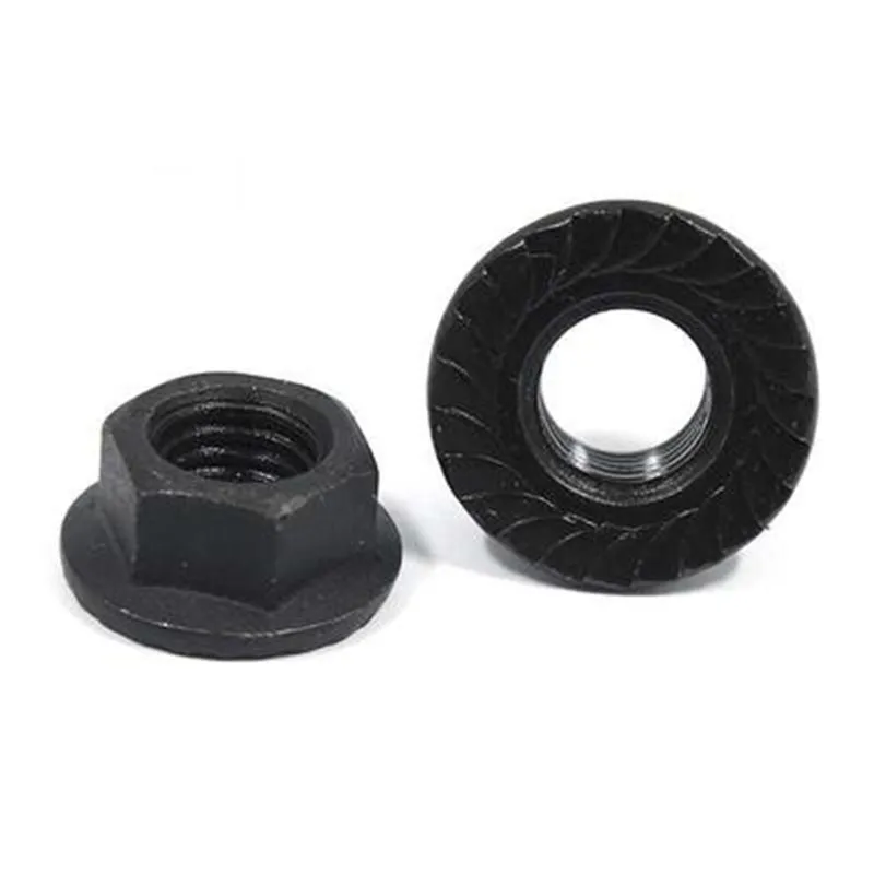 M3 to M12 Black Stainless Steel Flange Nut Locks DIN6923